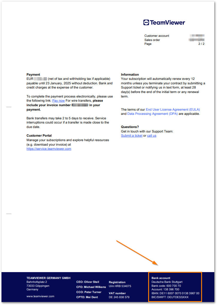 お支払いに関するご案内